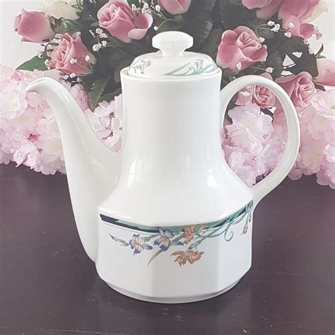 Royal Doulton Juno Fine China Teapot Octagonal Coffee Pot Etsy