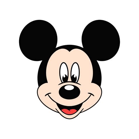 Free Mickey Mouse Face Clipart Template To Edit Online