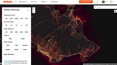 Use Stravas Global Heatmap To See Where People Workout Near You