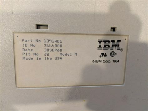 Vintage Ibm Ps 2 Keyboard Model M 3789673405