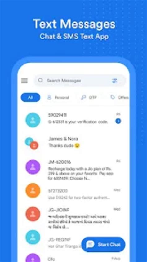 messages chat sms text app for android download