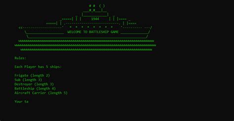 Github Sashagunerbattleship Console Game Written In C