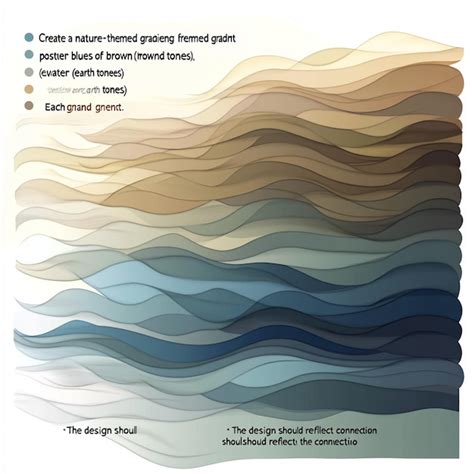 Gradient Poster Combination Of Water And Soil Premium Ai Generated Image