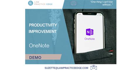 Productivity Tools OneNote Law Practice Edge