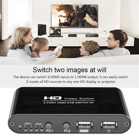 2 Port Hdmi Kvm Switch 4kx2k Ultra Hd Switcher For Vicedeal