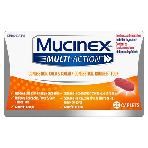 Mucinex Multi Action Congestion Stuffy Nose And Cough Liquid Chest