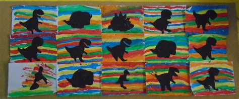 5ο ΝΗΠΙΑΓΩΓΕΙΟ ΚΑΛΑΜΑΤΑΣ ΤΕΧΝΗ ΣΤΟ ΝΗΠΙΑΓΩΓΕΙΟ ΠΙΝΑΚΑΣ ΧΡΩΜΑΤΩΝ ΜΕ ΔΕΙΝΟΣΑΥΡΟΥΣ