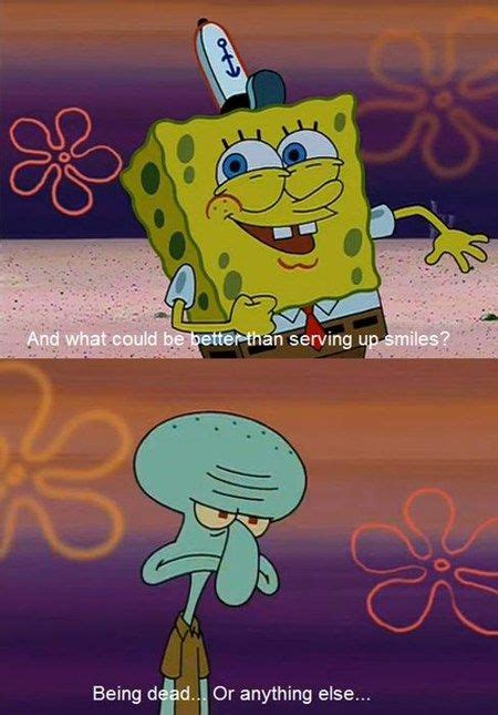 Spongebob Smiling At Squidward