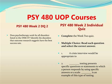 Ppt Psy 480 Uop Tutorial Course Uoptutorial Powerpoint Presentation