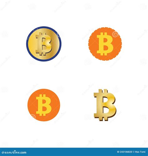 Bitcoin Crypto B Letter Logo Symbol Template Design Illustration Vector