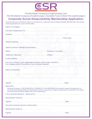 Csr Application Form Fill Online Printable Fillable Blank PdfFiller