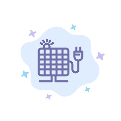 Energy Solar Sun Plug Blue Icon On Abstract Cloud Background 15801464 Vector Art At Vecteezy