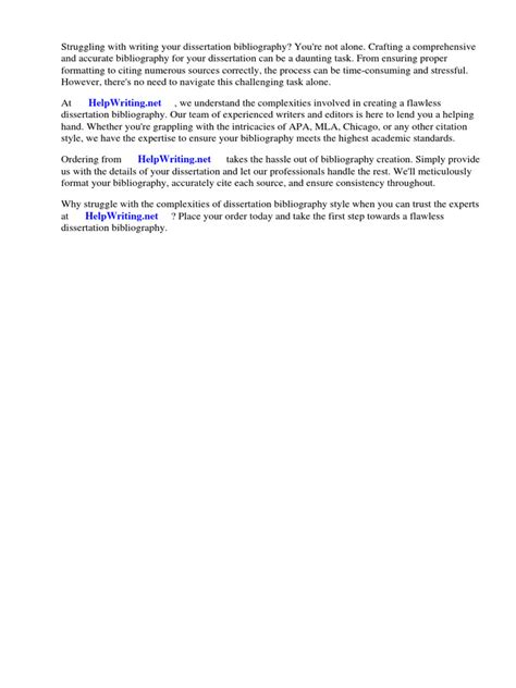 Dissertation Bibliography Style Pdf Citation Apa Style