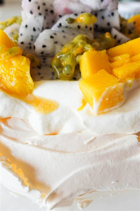 Tropical Fruits Pavlova Recipe Helenas Recipes