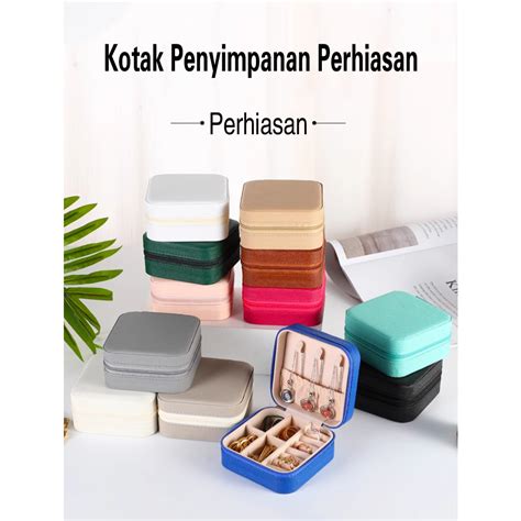Jual Kotak Perhiasan Serbaguna Tempat Penyimpanan Cincin Anting Kalung And Aksesoris Shopee