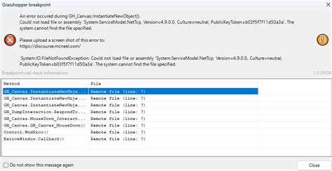Tsd Grasshopper Error Breakpoint Grasshopper Mcneel Forum