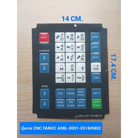 A98l 0001 0518 M 02 ปุ่มกด Cnc Fanuc Keyboard Keypad Shopee Thailand