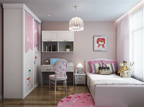 儿童房两孩装修效果图 欧式儿童房装修效果图 儿童房装修效果图双人 大山谷图库