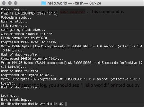 Mac OS ESP32 WROVER Development AdvanceWorx