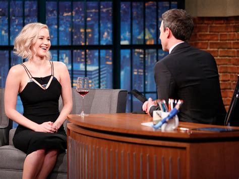 Jennifer Lawrence Told Seth Meyers She Used To Have A Secret Crush On Him And Almost Asked Him Out
