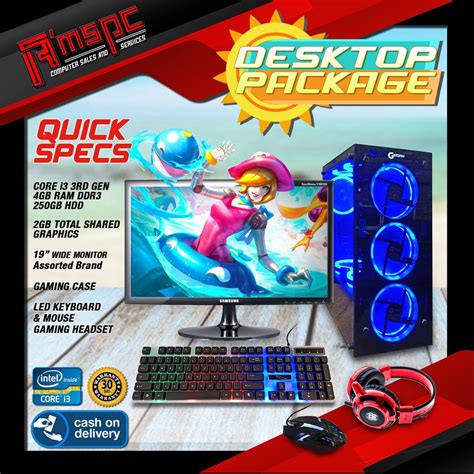 Desktop Intel I3 3rd Gen 250gb Storage Hdd 4gb Ddr3 Ram Gaming Casing Shopee Philippines