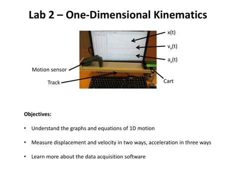 Lab 2 One Dimensional Kinematics