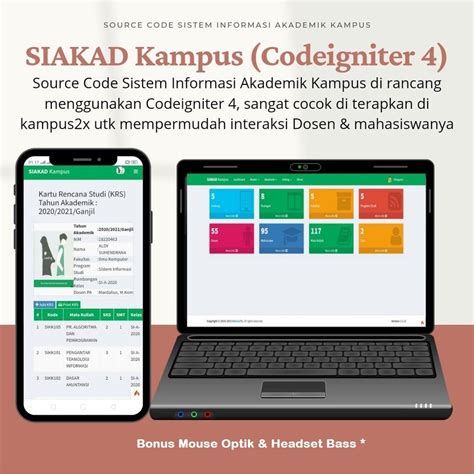 Jual Source Code Siakad Kampus Codeigniter 4 Shopee Indonesia