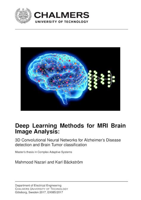 PDF Deep Learning Methods For MRI Brain Image Analysispublications Lib Chalmers Se Records