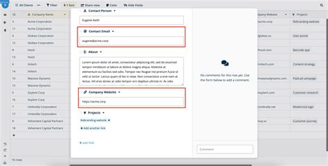 live hyperlinks in public view feature ideas baserow