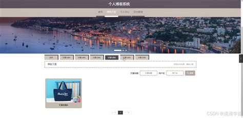 Java计算机毕业设计个人博客系统（开题程序论文） Csdn博客