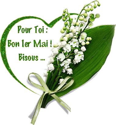 Bon Premier Mai Muguet Porte Bonheur