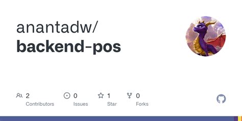 Github Anantadwbackend Pos