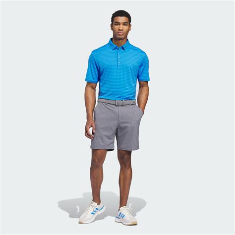 Adidas Ultimate365 Dash Stripe Polo Shirt Blue Free Shipping With