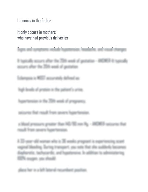 SOLUTION Test Bank For Emt Module 1 10 And Review Exam With Verified Questions Answers 2024