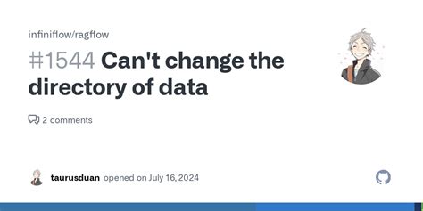 Can T Change The Directory Of Data Issue Infiniflow Ragflow Github