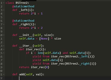 solved in python instead of using linked node objects we