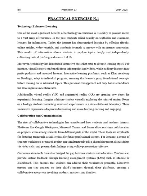 Practical Exercise 1 Pdf Learning Virtual Reality