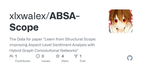 Github Xlxwalex Absa Scope The Data For Paper Learn From Structural