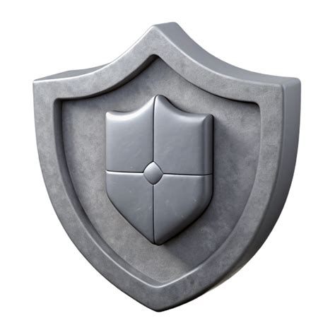 Extraordinary Creative Data Loss Prevention Icon Gray Shield Cutout Detailed Png