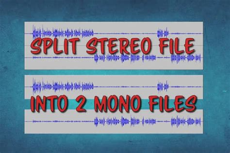 How To Split A Stereo Track Into Mono Tracks In Audacity And Adobe Audition DIY Video Studio