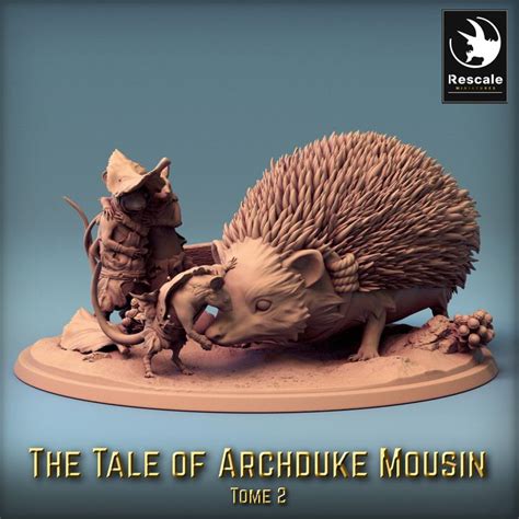 3d Printable Mousin Hedgehog By Rescale Miniatures
