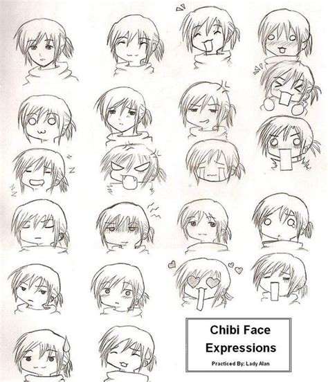 Chibi Expressions On Deviantart Chibi Drawings Anime