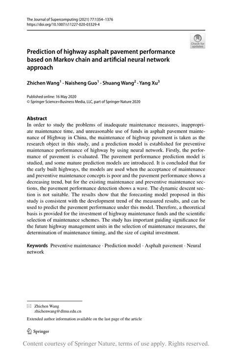 Prediction Of Highway Asphalt Pavement Performance Based On Markov Chain And Artificial Neural