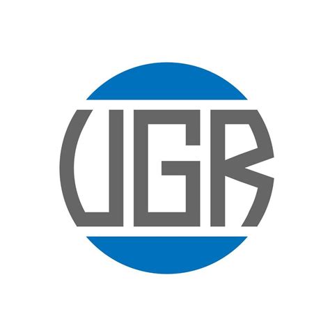Ugr Letter Logo Design On White Background Ugr Creative Initials