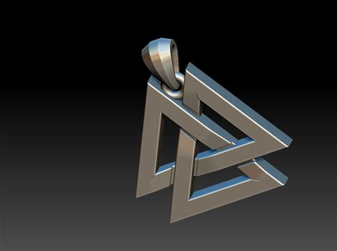 Valknut Triquetra Holy Trinity Knot 3d Model 3d Printable Cgtrader