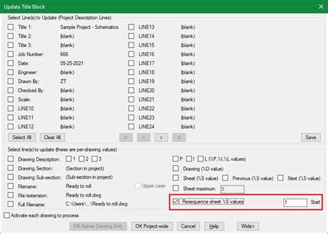 Sheet Number Value Is Removed When Running The Title Block Update In