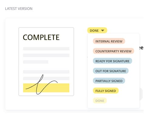 Finalize Agreement Phases And Statuses Linksquares Help Center