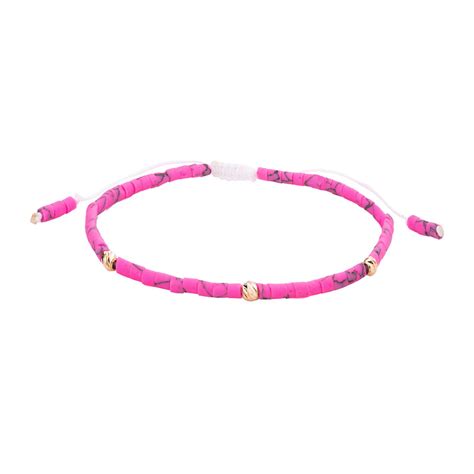 قیمت و خرید دستبند طلا 18 عیار زنانه گالری شیدا مجد مدل البرنارد حدید رنگ صورتی