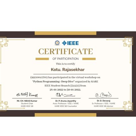 Kotu Raja Sekhar On Linkedin I Recently Earned A Python Certificate🥳
