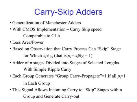 carry look ahead adder